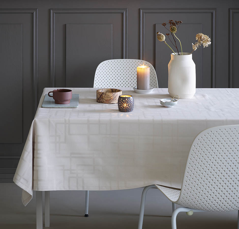 Agatha teflonduk 140x180 lin | princessbutikken.no