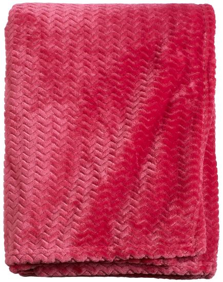 Harrisa pledd 130x170 cerise | princessbutikken.no