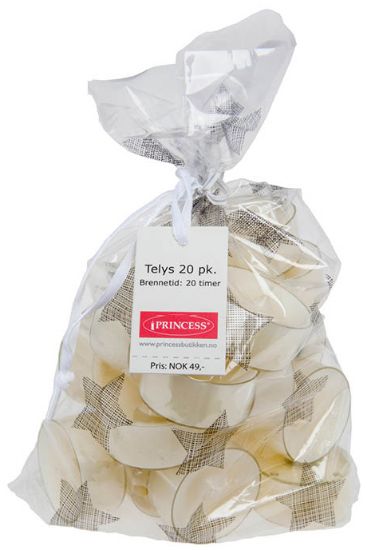 TELYS 20 PK. CREME | princessbutikken.no