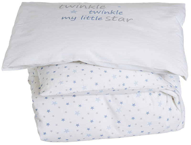Twinkle sengesett 80x100 blå | princessbutikken.no