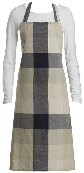 Fauske forkle svart/beige | princessbutikken.no