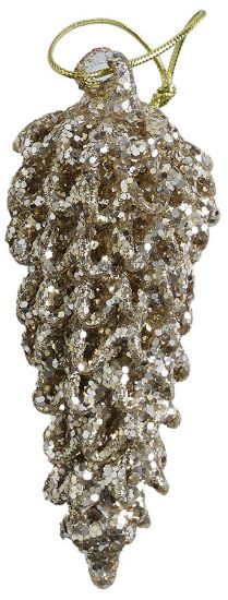 Gullkongle juletrepynt | princessbutikken.no